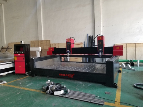 Industrial 3D Stone CNC Machine with Dual Spindles for Sale - STYLECNC