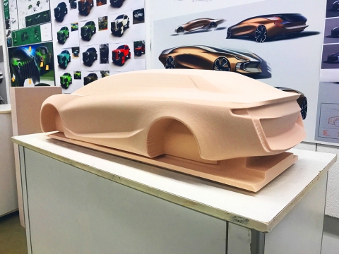 5 Axis CNC Router for 3D Car Body Making Applications