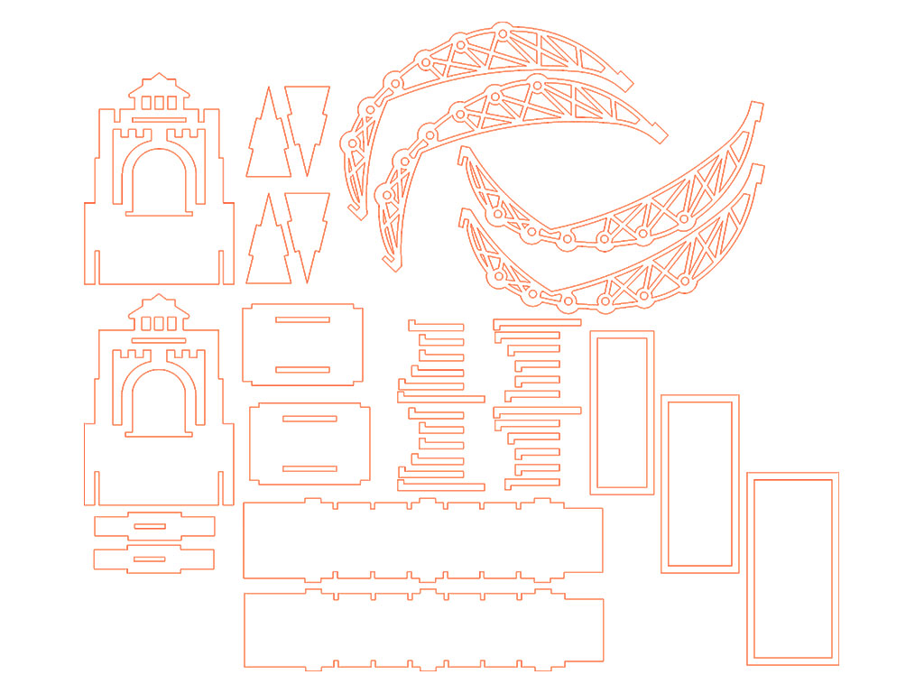 Free 3D Laser Cut Templates