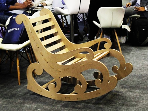 Nesting CNC Router Making Rocking Chair Projects & Files