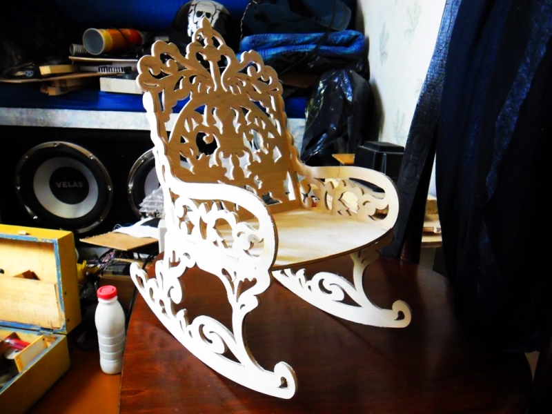Nesting CNC Router Making Rocking Chair Projects & Files